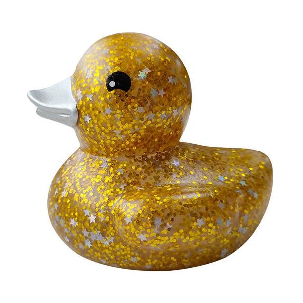 Magni badeand med glimmer - guld