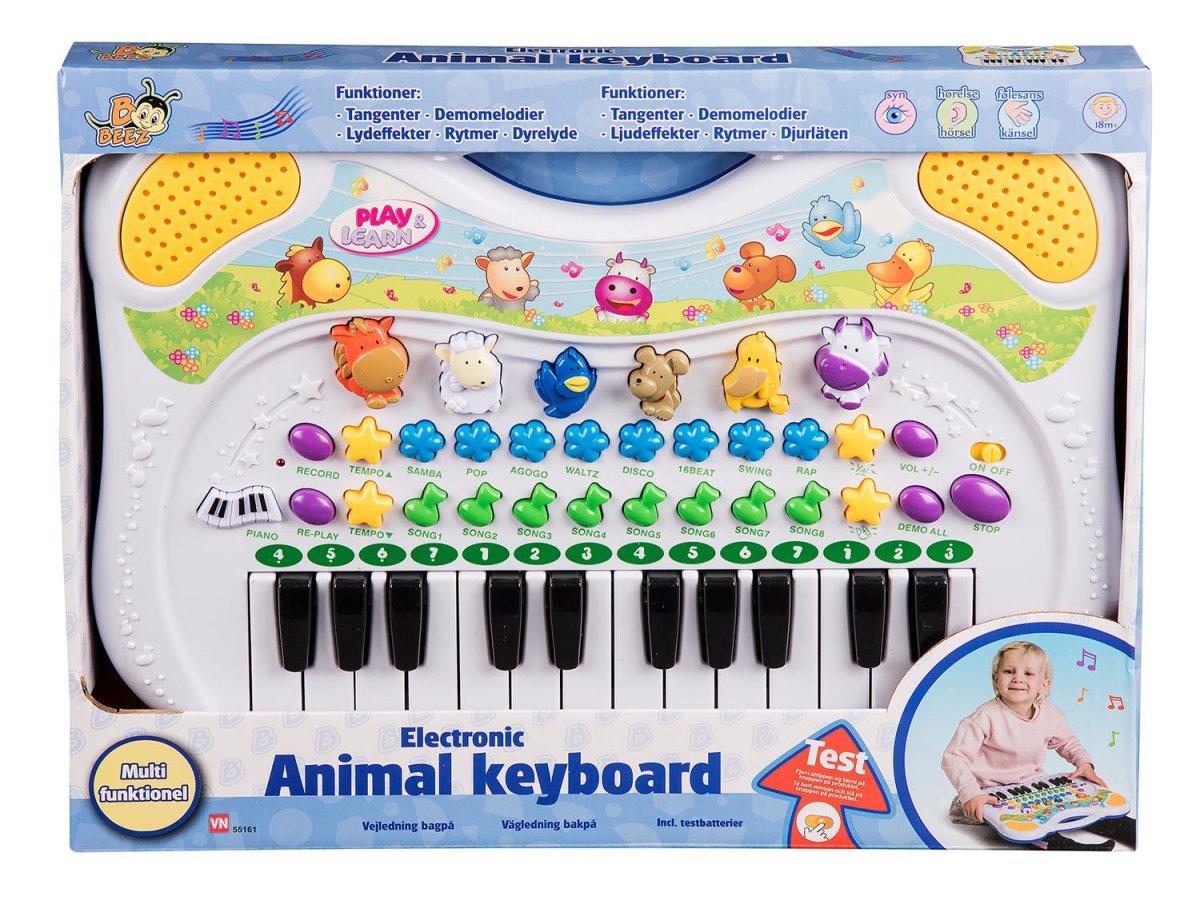 Køb underholdende B BEEZ Animal Keyboard med Dyrelyde