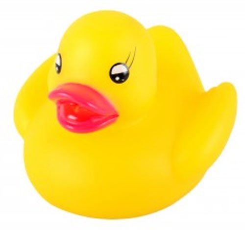 Den klassiske gule Badeand - klar til lege i badekarret