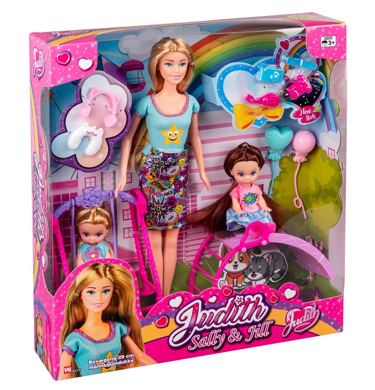 Køb Judith med Sally og Jill på legepladsen